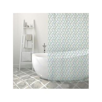 MSV PVC DUSCHVORHANG ALGEN BLAU 180X200CM