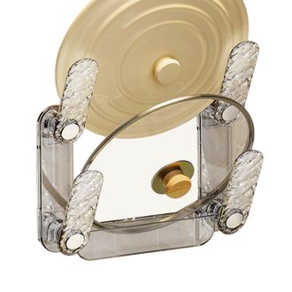 Generico Topfhalter, vertikales Doppelschichtregal f&uuml;r Pfannen, teilmontiert, K&uuml;chenhaken f&uuml;r Zuhause, K&uuml;che, Restaurant, Backwaren