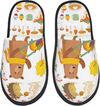 Generic Pantoufles DH&ocirc;tel Arbre Automne Animaux Lavables Accueil Pantoufles Doux Chaussons Invit&eacute;s Pour H&ocirc;tel Homme Chambre L