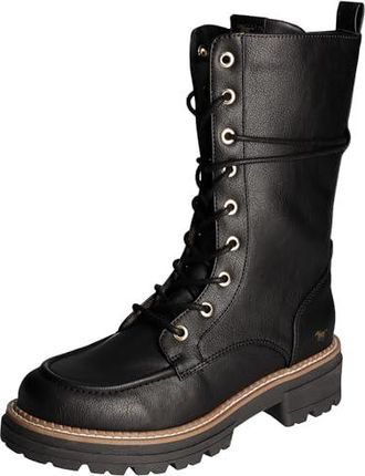 Mustang Jeans Bottes Femme 1437-503, Pointure:37 EU, La Couleur:Noir