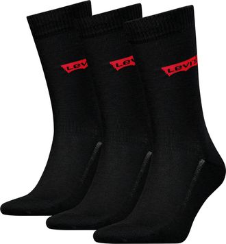 Levi's Unisex Classic Sock Legwear, Black, 35/38