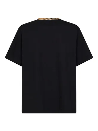 Burberry Mens Crewneck T-Shirt Black Cotton T-Shirts And Polos
