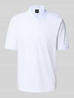 A|X Armani Exchange Poloshirt mit kurzem Rei&szlig;verschluss
