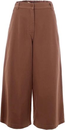 Max Mara Femme, Pantalons, Brun, Taille: 32 FR Wide Pantalons