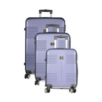 Laura Biagiotti Femme, Valises, Bleu, Taille: ONE Size Ensemble de 3 Trolleys