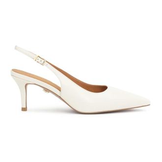 Kazar Wei&szlig;e Pumps mit offenem Absatz aus der Hochzeitskollektion - - Shoes - Damen - Wei&szlig; - 37 EU