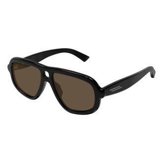 Bottega Veneta Lunettes de soleil aviateur - unisex - Accessoires - Noir - Taille: 53 MM