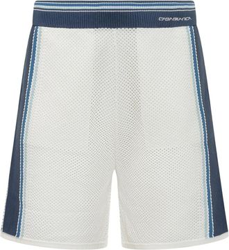 Casablanca Homme, Sport, Blanc, Taille: S Perforated Knit Shorts