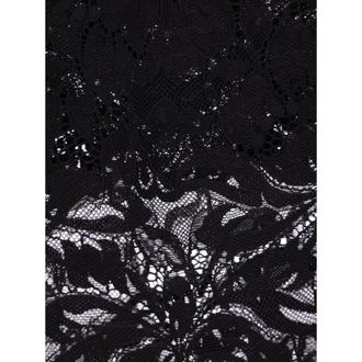 Paco Rabanne Floral Lace Skirt - Black