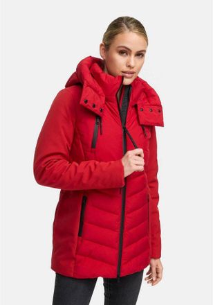 Marikoo Winterjacke Tivaa mit abnehmbarer Kapuze und figurbetonter Passform