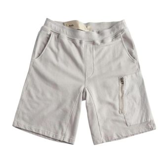 Ten c Baumwollfleece-Shorts in Schneewei&szlig; - - Shorts - Herren - Wei&szlig; - L