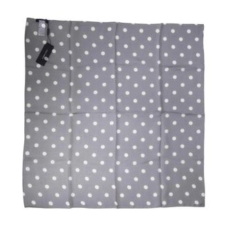 Dolce & Gabbana Seidenfoulard mit Tupfenmuster - - Accessories - Herren - Blau - ONE SIZE