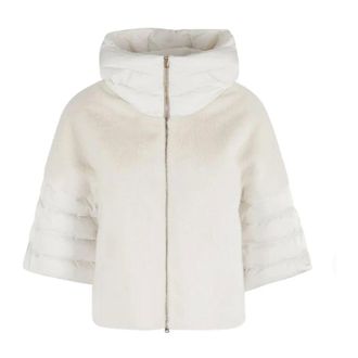 Herno Femme, Vestes, Blanc, Taille: 40 FR Cagoule &agrave; capuche