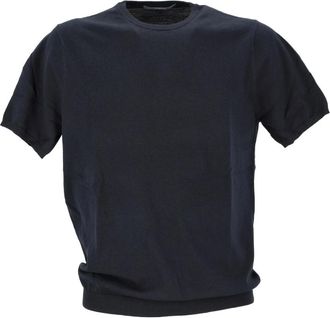People of Shibuya Homme, Tops, Bleu, Taille: S T-shirt en maille Brighton