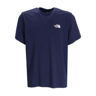 The North Face Homme, Sport, Bleu, Taille: S T-shirt Bleu &agrave; Logo Imprim&eacute; et Col Rond