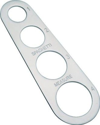MasterClass MasterClass Edelstahl-Spaghetti-Messgerät, 16cm, Silber