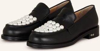 Mach & Mach Mach & Mach Penny-Loafer Sirene Mit Perlen schwarz