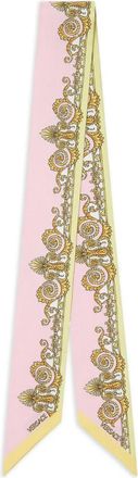 Versace écharpe à imprimé baroque - Rose