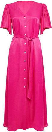 Threadbare Sommerkleid THB Salad Satin Midi (1-tlg) mit tollem Bindeband an der Taille