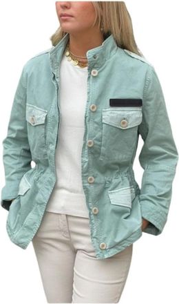 Mason's Femme, Vestes, Vert, Taille: 44 FR Eva Field Jacket