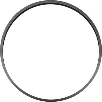 Hemobllo Dekorativer Runder Bilderrahmen 40cm aus Geb&uuml;rstetem Aluminium in Schwarz Stabiler Fotorahmen f&uuml;r Innenraum und Pers&ouml;nliche Erinnerungen