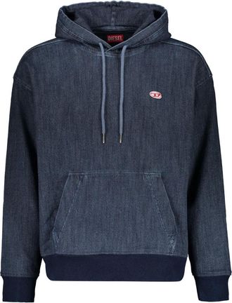 Diesel Homme, Sweatshirts et sweats &agrave; capuche, Bleu, Taille: M D-Um-Rib Sweat &agrave; capuche