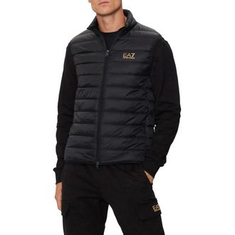 Emporio Armani Schwarze Daunenjacke Trendiger Stil - - Jackets - Herren - Schwarzk - 2XL