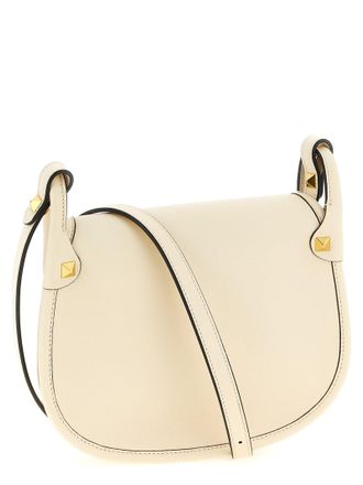 Valentino Garavani Womens White Calfskin Shoulder Bag