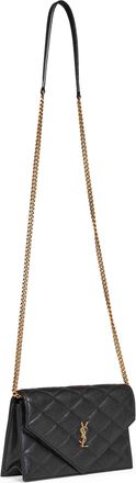 Saint Laurent Gaby Paris Shoulder Bag - Black