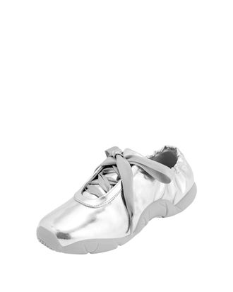 JW PEI Damen Flavia Ballerina Sneakers - Silber