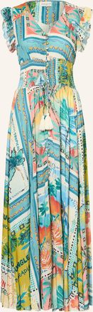 Miss June Miss June Kleid Taly Mit R&uuml;schen blau