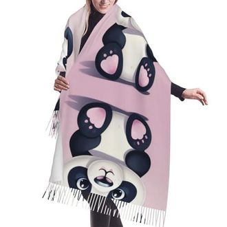 Generic Panda Mignon Femme Etole &Eacute;l&eacute;gant &Eacute;charpe Avec Gland Ch&acirc;le Pour Hiver Automne Cadeau Soir&eacute;e