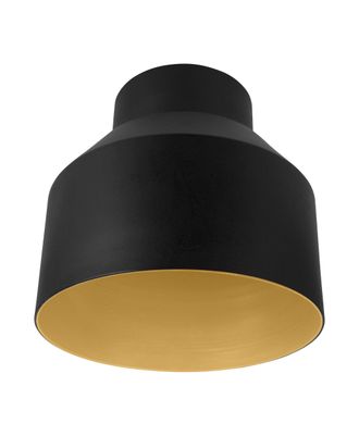 Osram Vintage Edition 1906 Lampenschirm Cup, schwarz und gold, Zur Erweiterung Ihrer Osram Pendulum Leuchte, P20, Aluminiumgeh&auml;use