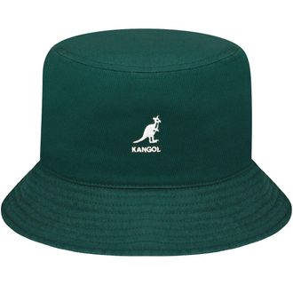 Kangol Washed Bucket Hat Fischerhut Stoffhut, Sommerhut, Strandhut, Anglerhut Damen/Herren - Strandhut Sommerhut Frühling-Sommer Sommer - L (58-59 cm) grün