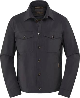 Moorer Homme, Vestes, Bleu, Taille: 3XL Ade Overshirt