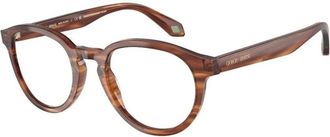 Giorgio Armani Homme, Accessoires, Brun, Taille: 50 MM Squared Optical Frame