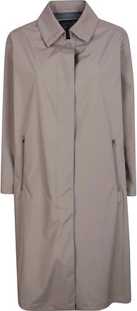 Herno Femme, Manteaux, Gris, Taille: 42 FR Manteau pliss&eacute; &agrave; fermeture dissimul&eacute;e