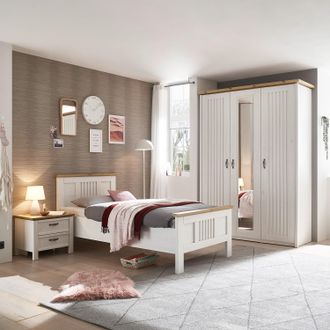 Ridgevalley home24 Nachtkommode Morgenland 62 x 50 x 41cm Weiß