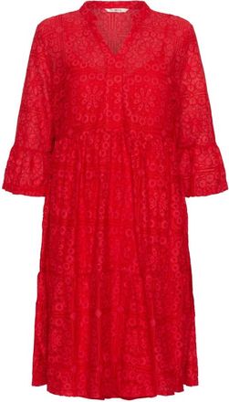 Cream CRTiley Spitzenkleid - - Dresses - Damen - Rot - M