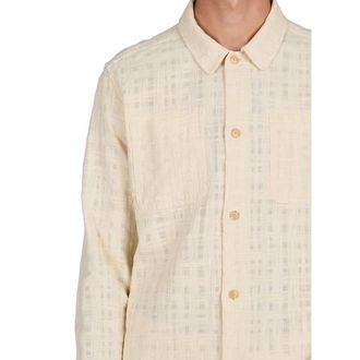 Les Deux Chemise droite &agrave; jacquard carreaux en coton
