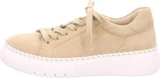 Gabor Velours Plateau Sneaker - - Shoes - Damen - Beige - 39 EU