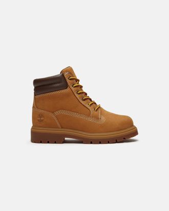 Timberland Wasserdichter Auburn Falls 6-Inch Boot f&uuml;r Jugendliche in Gelb, Gelb, Gr&ouml;&szlig;e