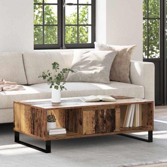 vidaXL vidaXL Table basse Bois ancien 104 x 60 x 35 cm Bois ding&eacute;nierie