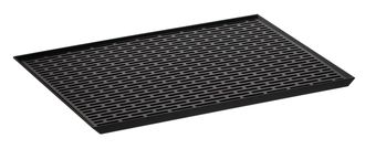 Yamazaki Tableware Yamazaki Tower Abtropfmatte, ABS, Schwarz, One Size