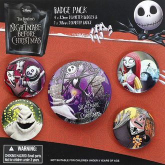 Disney Nightmare Before Christmas - Characters, Abzeichen, 10 x 12.5 cm