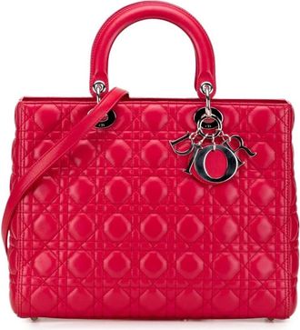 Dior Sac &agrave; main Pre-owned en cuir - Femme - Pre-owned - Rouge - Taille: ONE Size