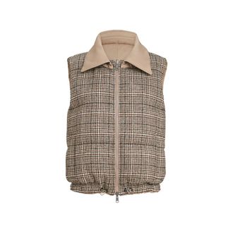 Brunello Cucinelli Reversible Check-pattern Gilet