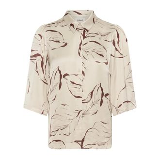 Soaked In Luxury Damen, Blusen & Hemden, Beige, SGr&ouml;&szlig;e