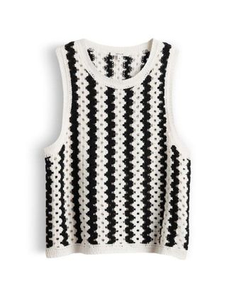 OPUS Kurzarmshirt Ifama aus Jersey mit Strickoptik &Auml;rmellos geschnitten f&uuml;r sommerliche Looks