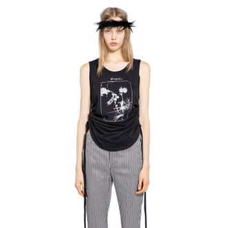 Ann Demeulemeester Wildflower Mexi Cropped Tank Top